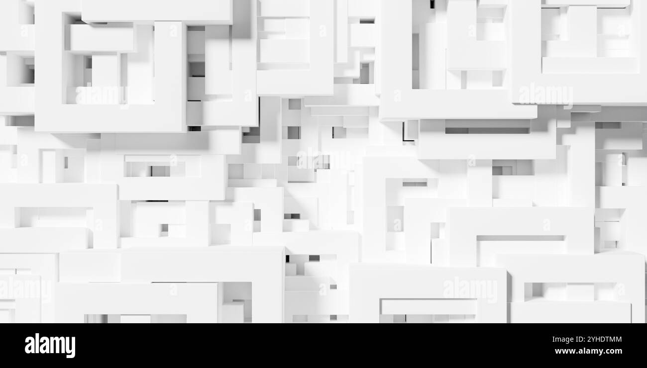 Overlaid scaled white cube boxes block frames background wallpaper ...