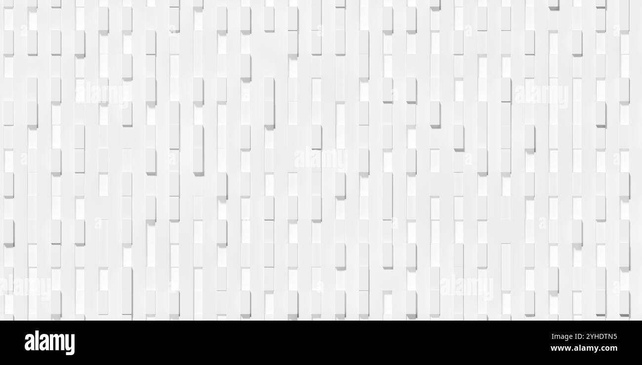 Random shifted and scattered inset and offset cubes geometrical white ...