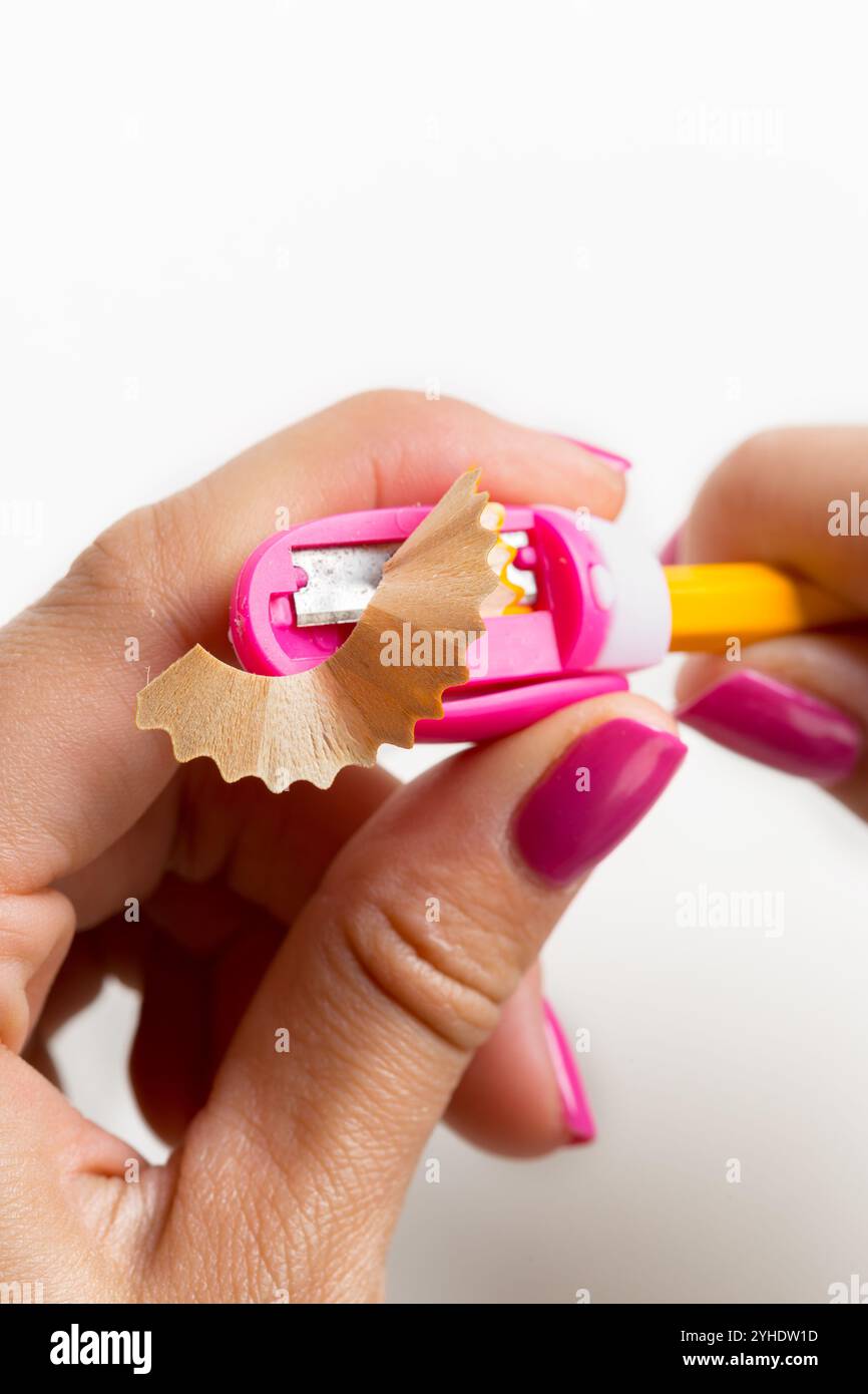 Small sharpened blue wooden pencil hi-res stock photography and images ...