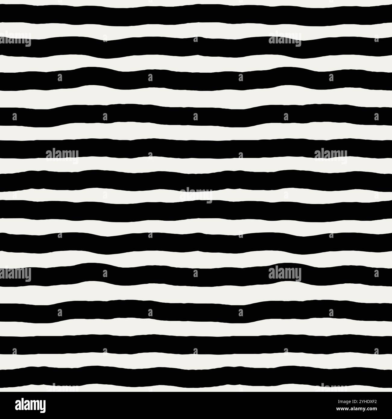 Striped pattern. Imperfect irregular lines. Black and white horizontal ...