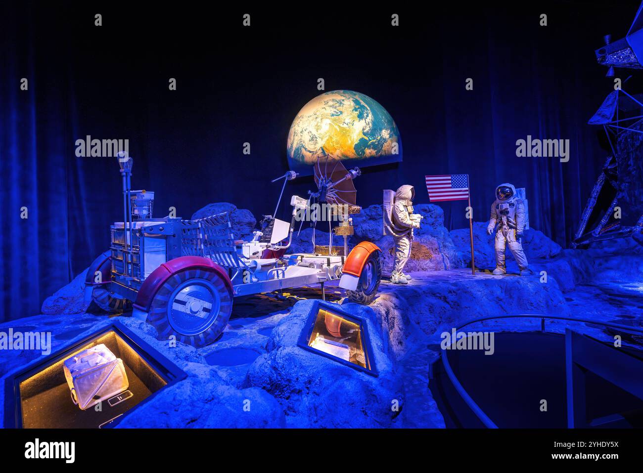 Moon Landing Exhibit Room - Apollo Program at Space Adventure - NASA ...