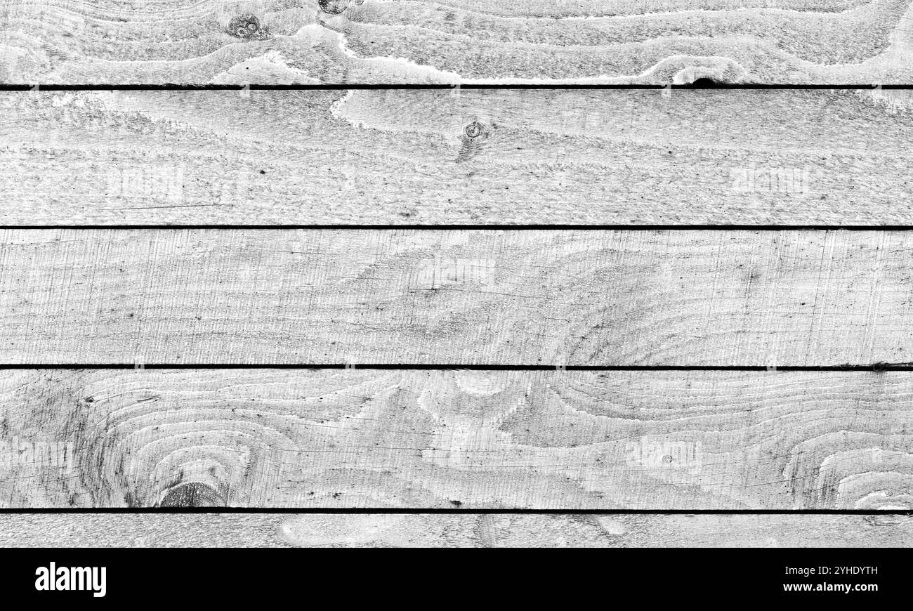 Old white wooden wall made of rough boards, close up photo, front view ...