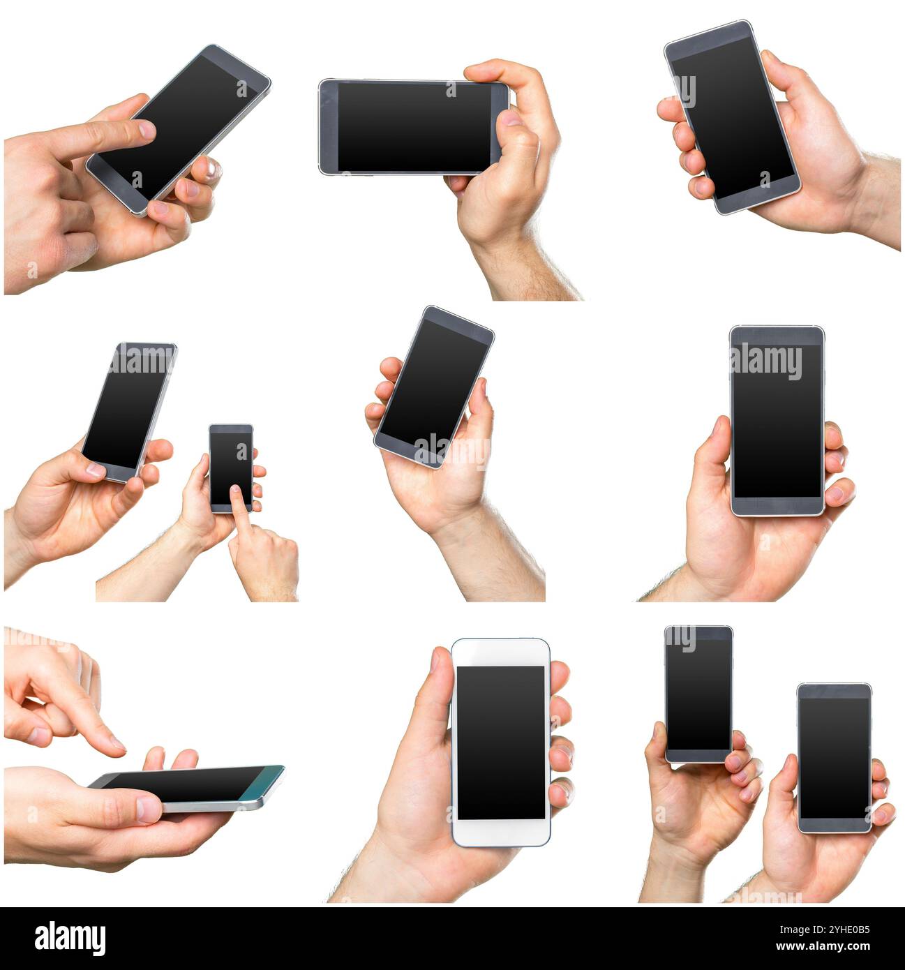 Phone collage hands people hi-res stock photography and images - Alamy