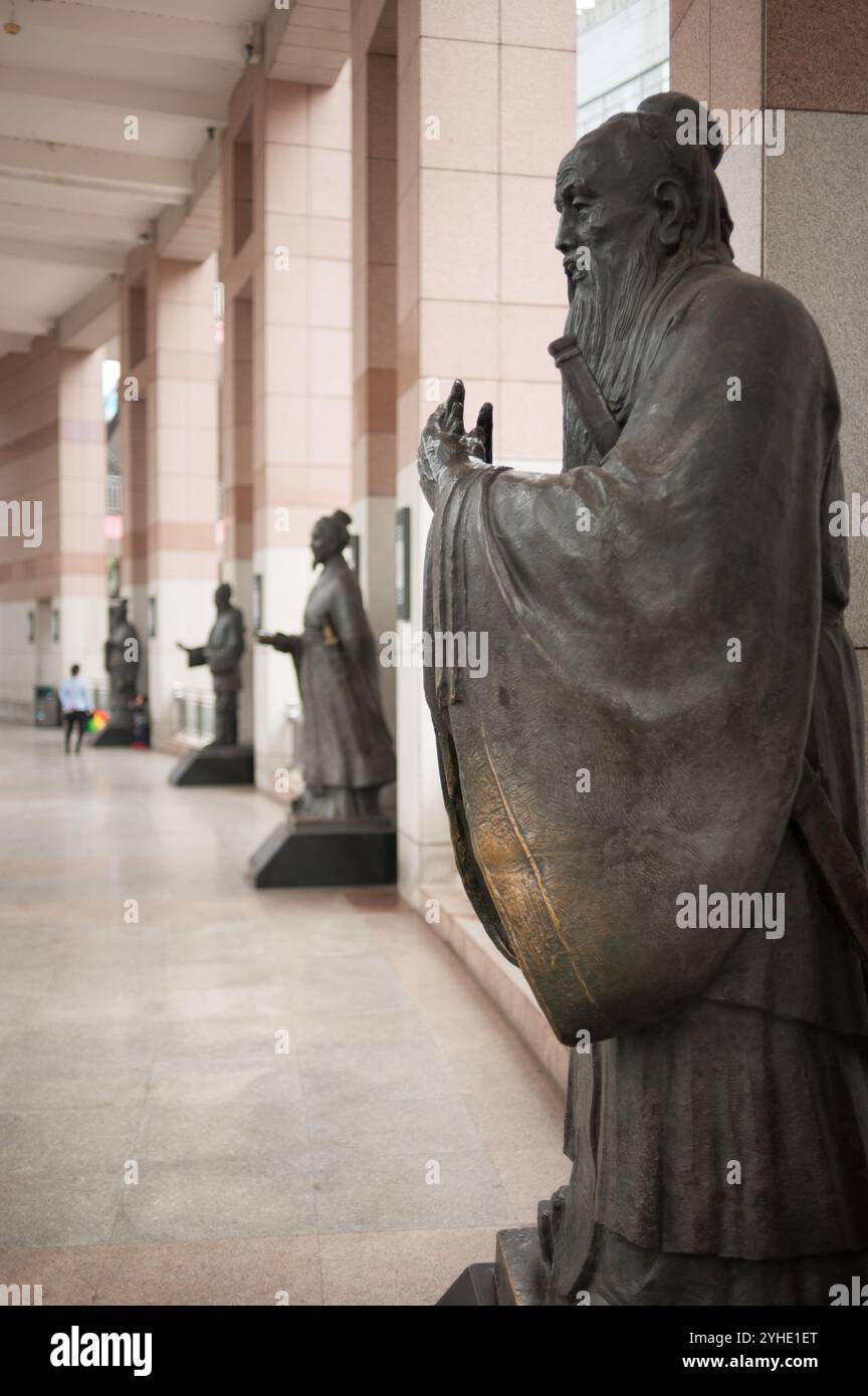 Statue of Confucius in Jinan, Shandong province, China, Asia Stock ...