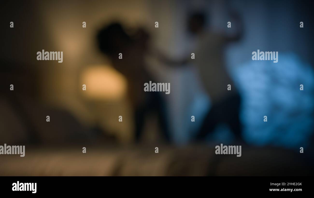 Angry man beat fight woman relationship problems family quarrel ...