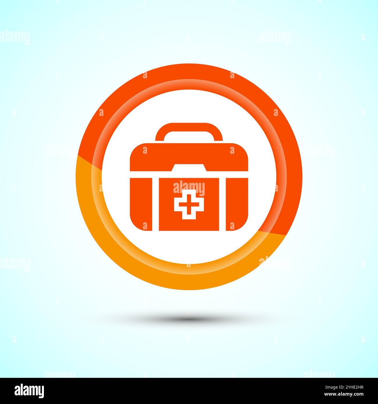 Medical first aid kit icon, Medicine emergency box health care sign ...