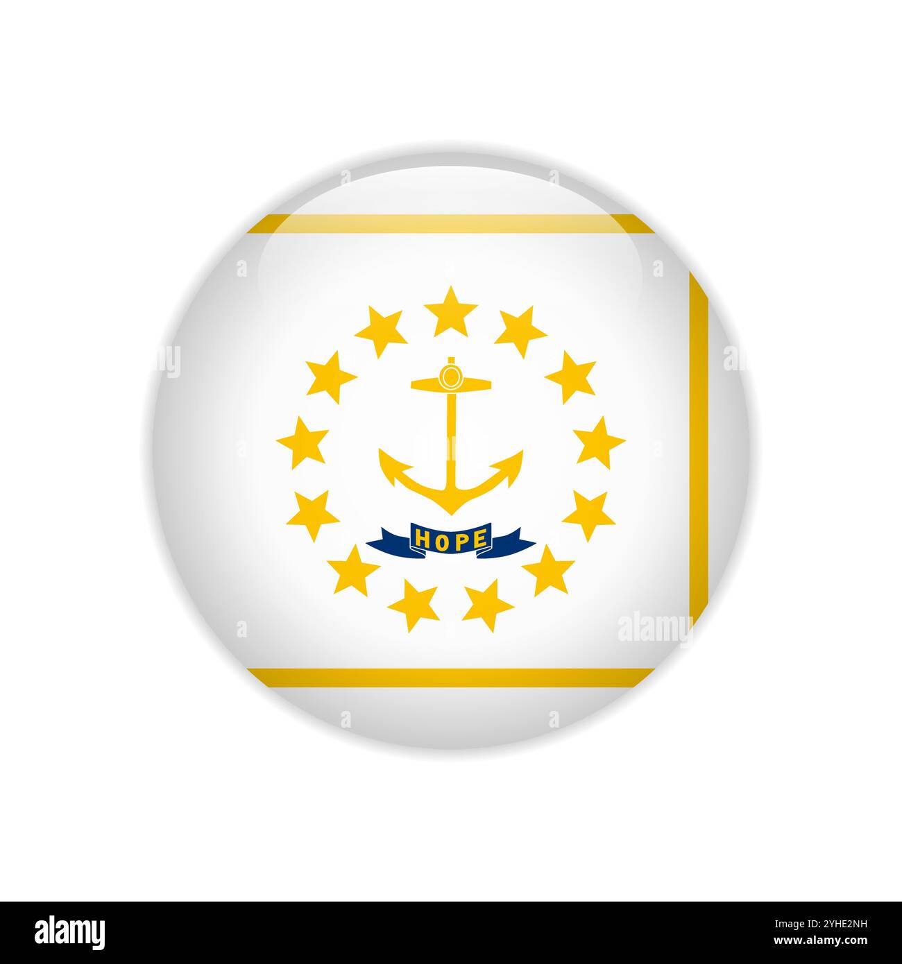 Rhode island circle flag hi-res stock photography and images - Alamy
