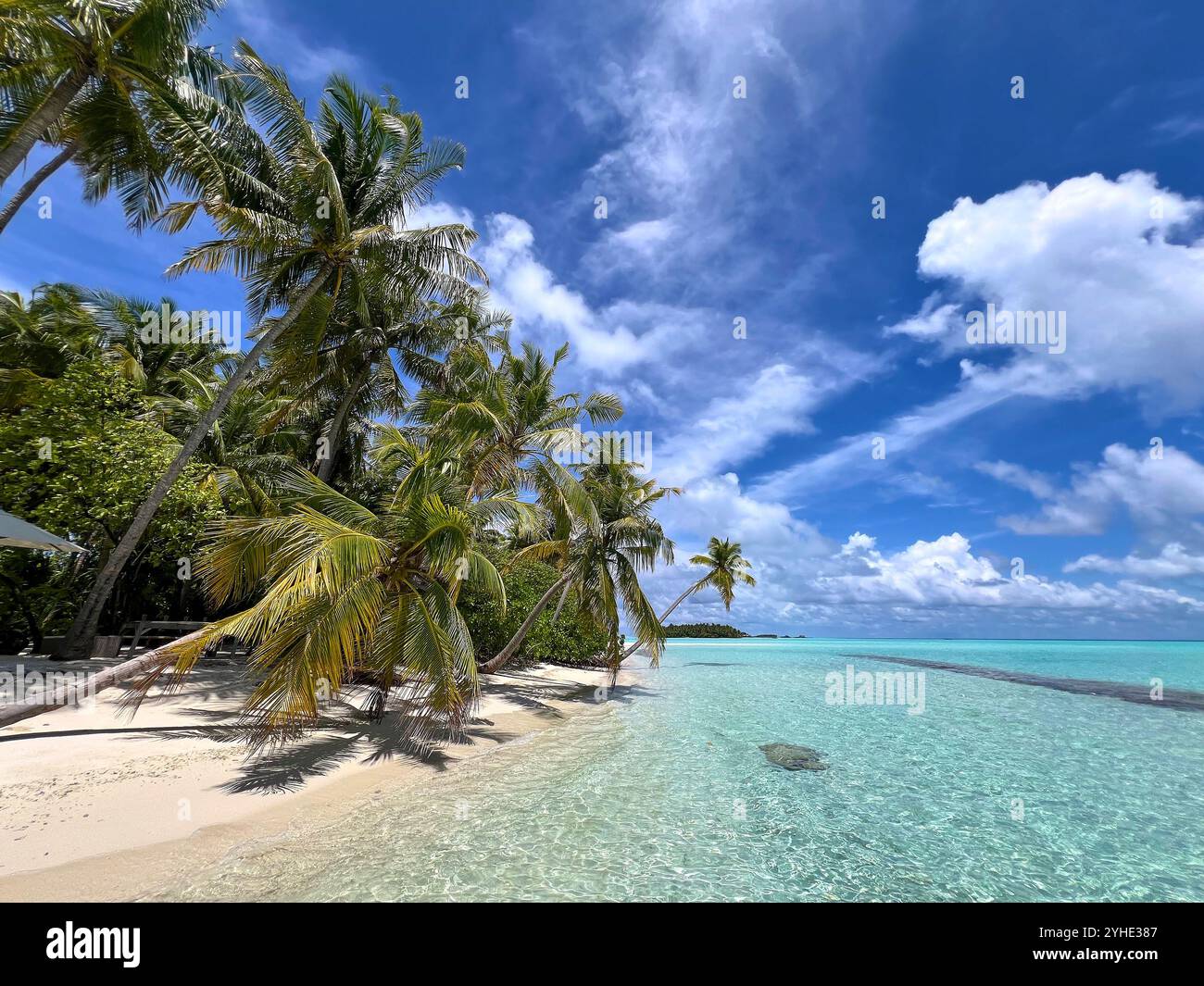 Hotel COMO Maalifushi on the Maldives Thaa-Atoll in the Indian Ocean in ...