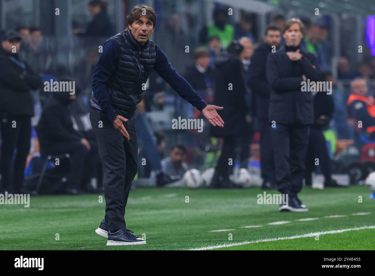 Antonio Conte Head Coach of SSC Napoli gestures during Serie A 2024/25 ...