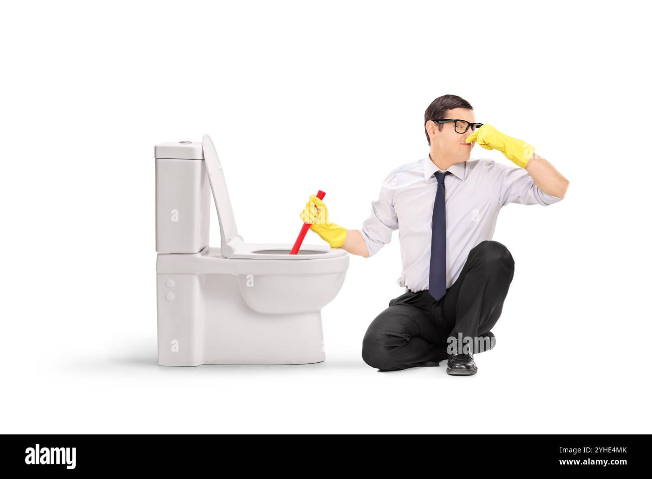 Man on toilet hi-res stock photography and images - Alamy