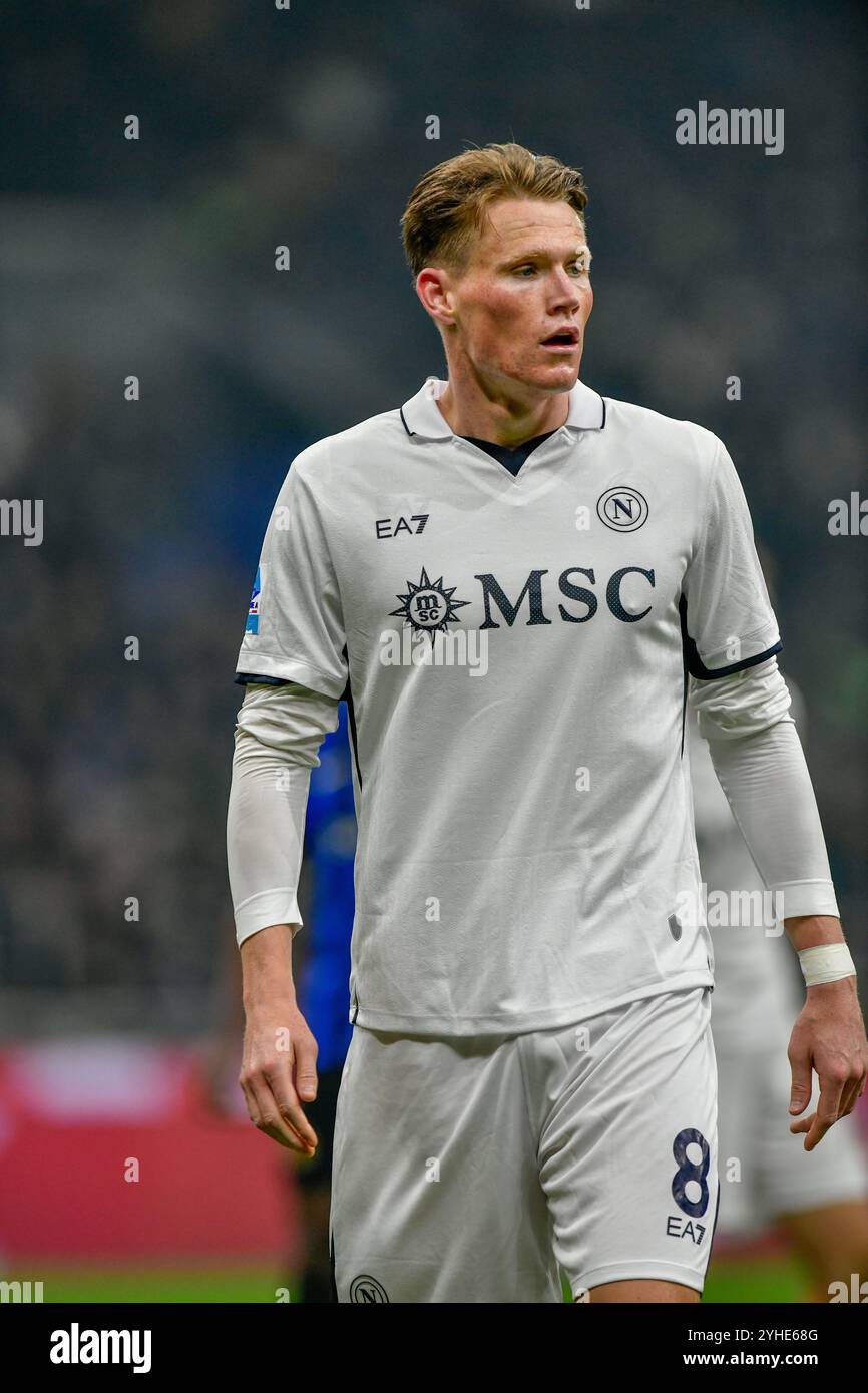 Milano, Italy. 10th Nov, 2024. Scott McTominay of Napoli SSC, seen in ...