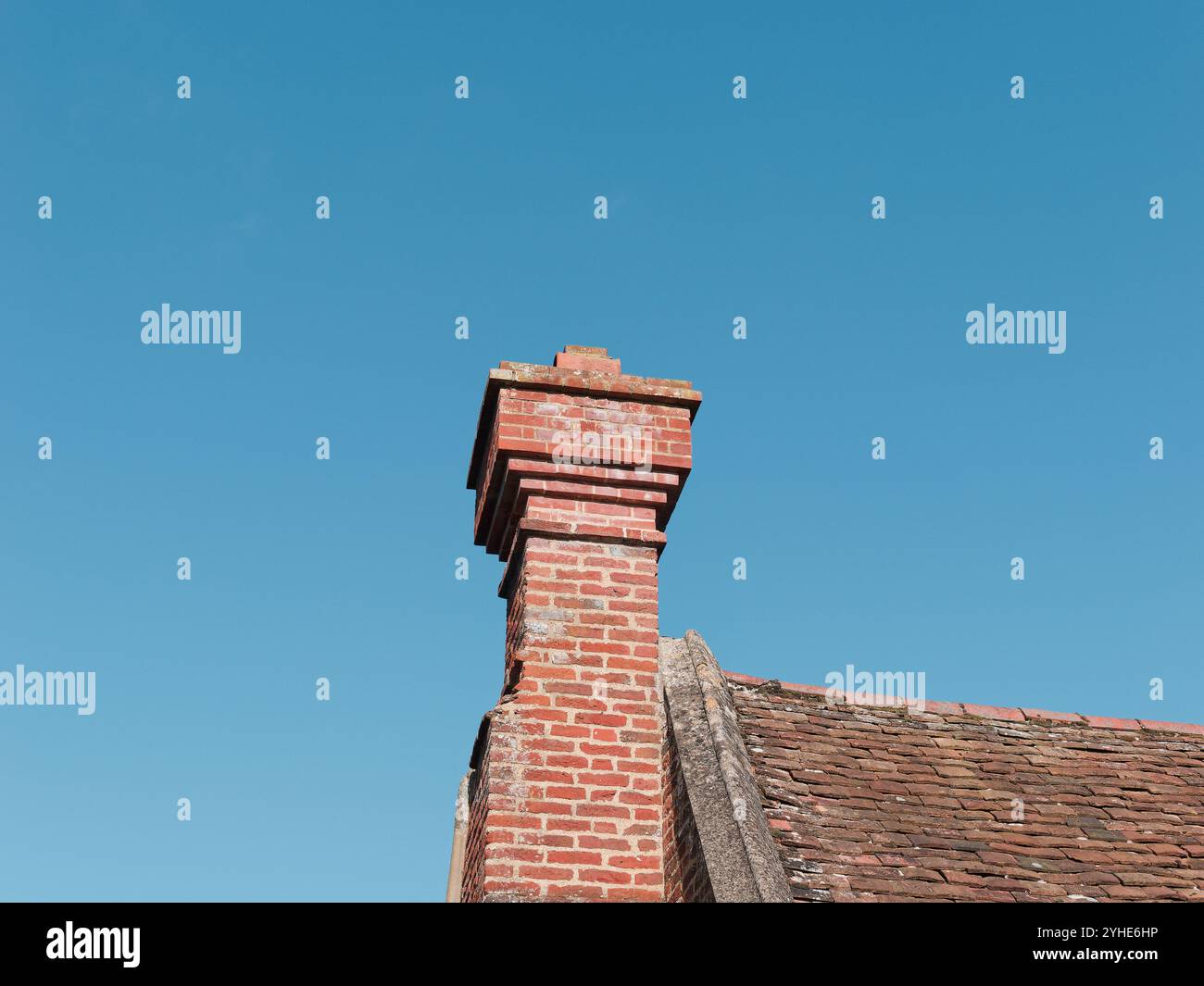 Brick Chimney, Stack, Building Detail, Mapledurham, Oxfordshire ...