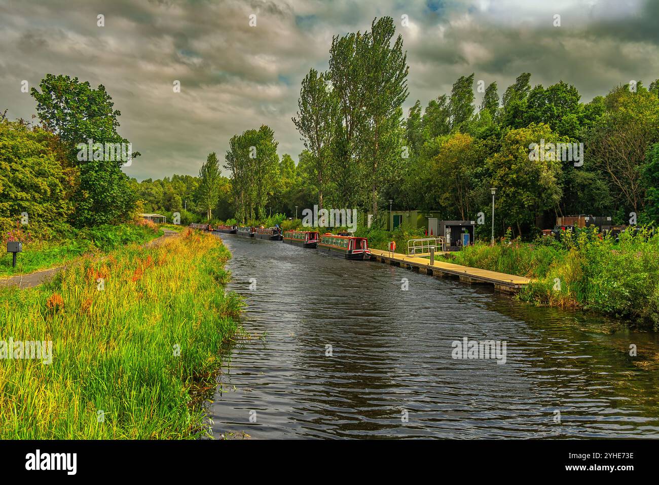 The Forth and Clyde Canal runs east to west through central Scotland ...