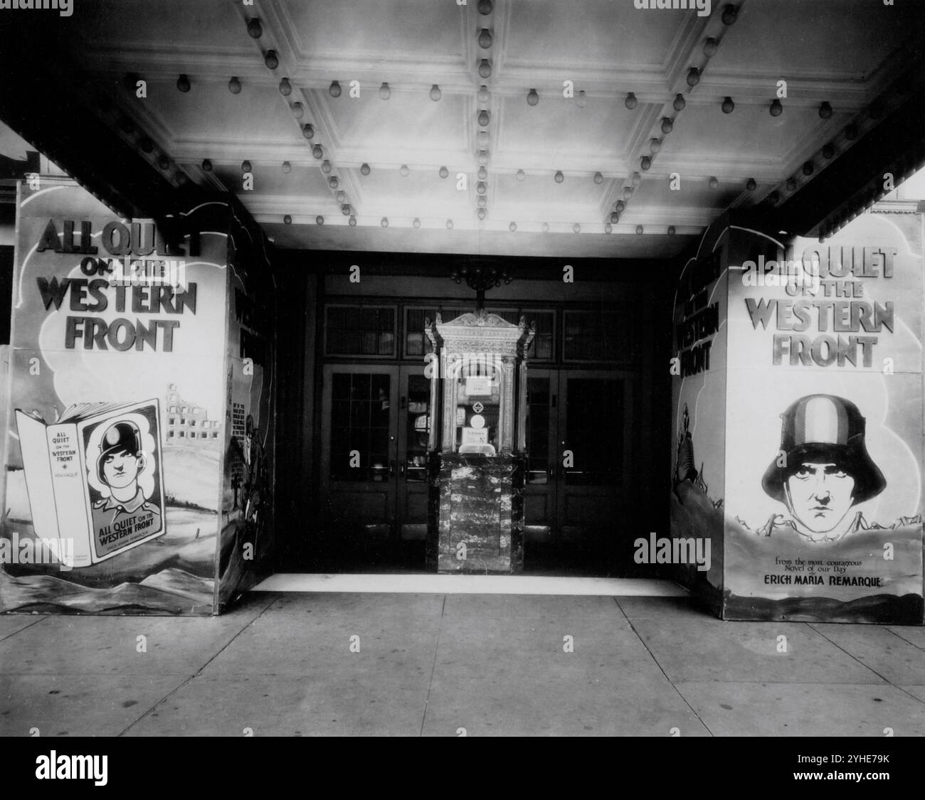 Unidentified Movie Theatre front showing LEW AYRES in ALL QUIET ON THE ...