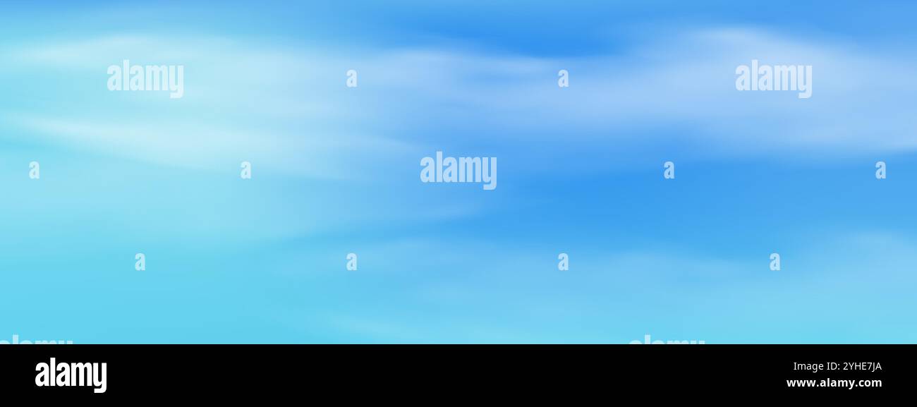 Illustration of a sky blue background with a fantastic clear azure and ...