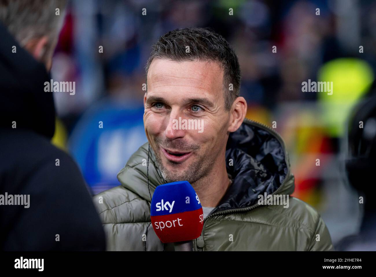 Christian Eichner (Karlsruher SC, Trainer) beim Sky TV Interview, GER ...