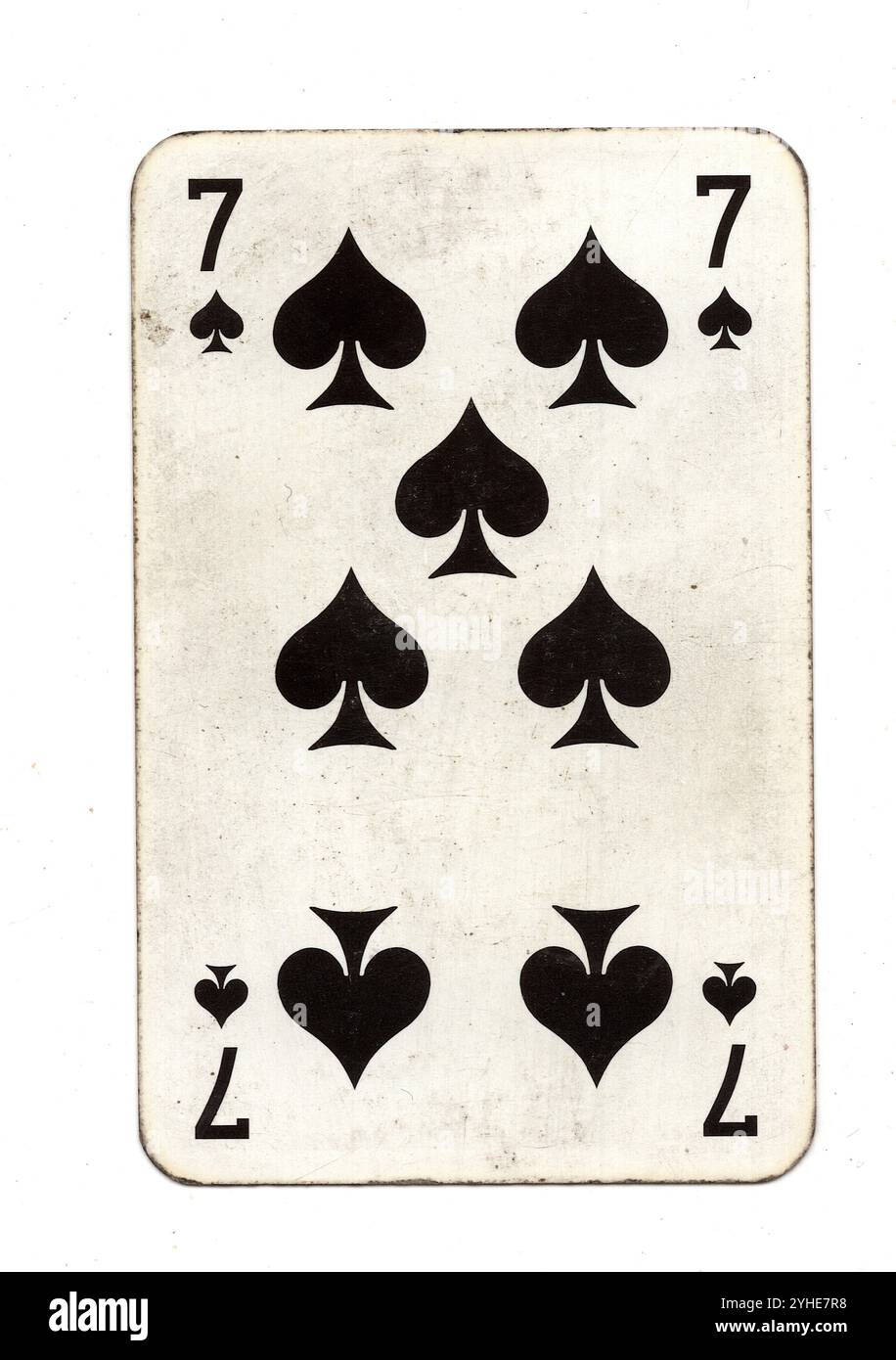 Seven of spades playing card Cut Out Stock Images & Pictures - Alamy