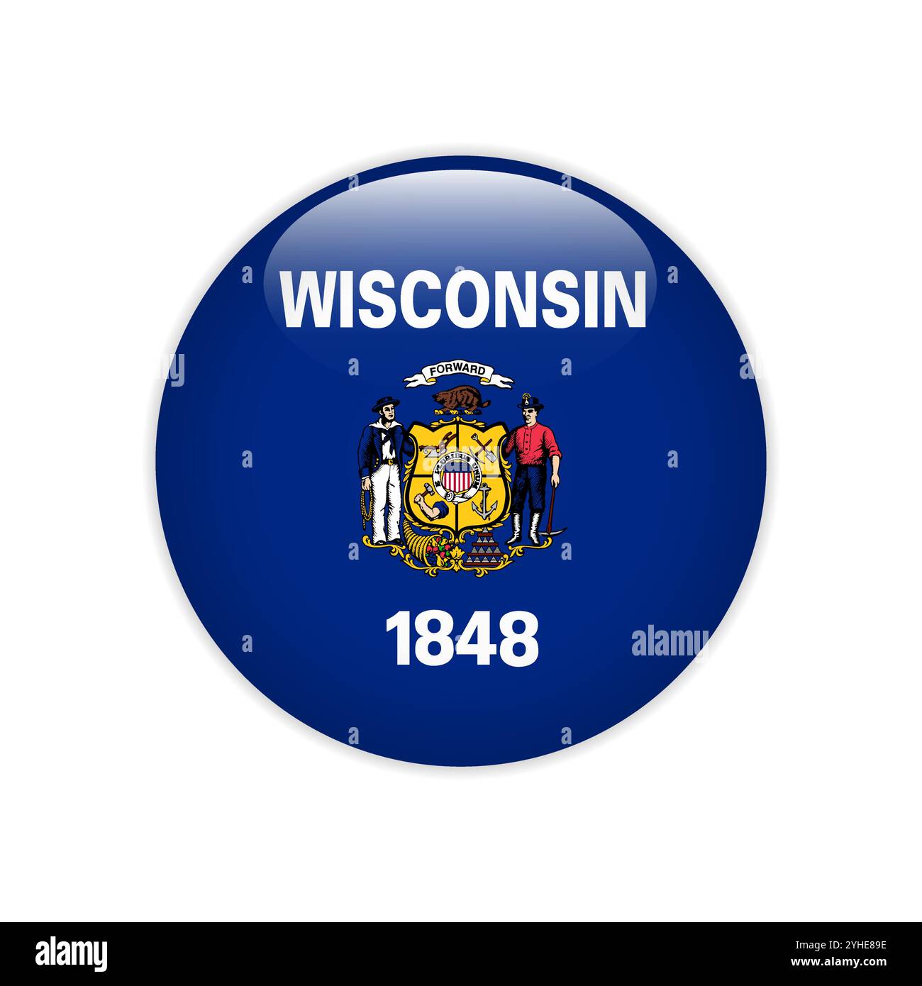 Wisconsin state vector vectors hi-res stock photography and images - Alamy