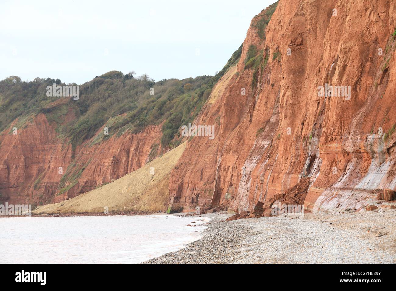Huge sandstone cliff fall at Jacob's ladder beach October 2024 ...