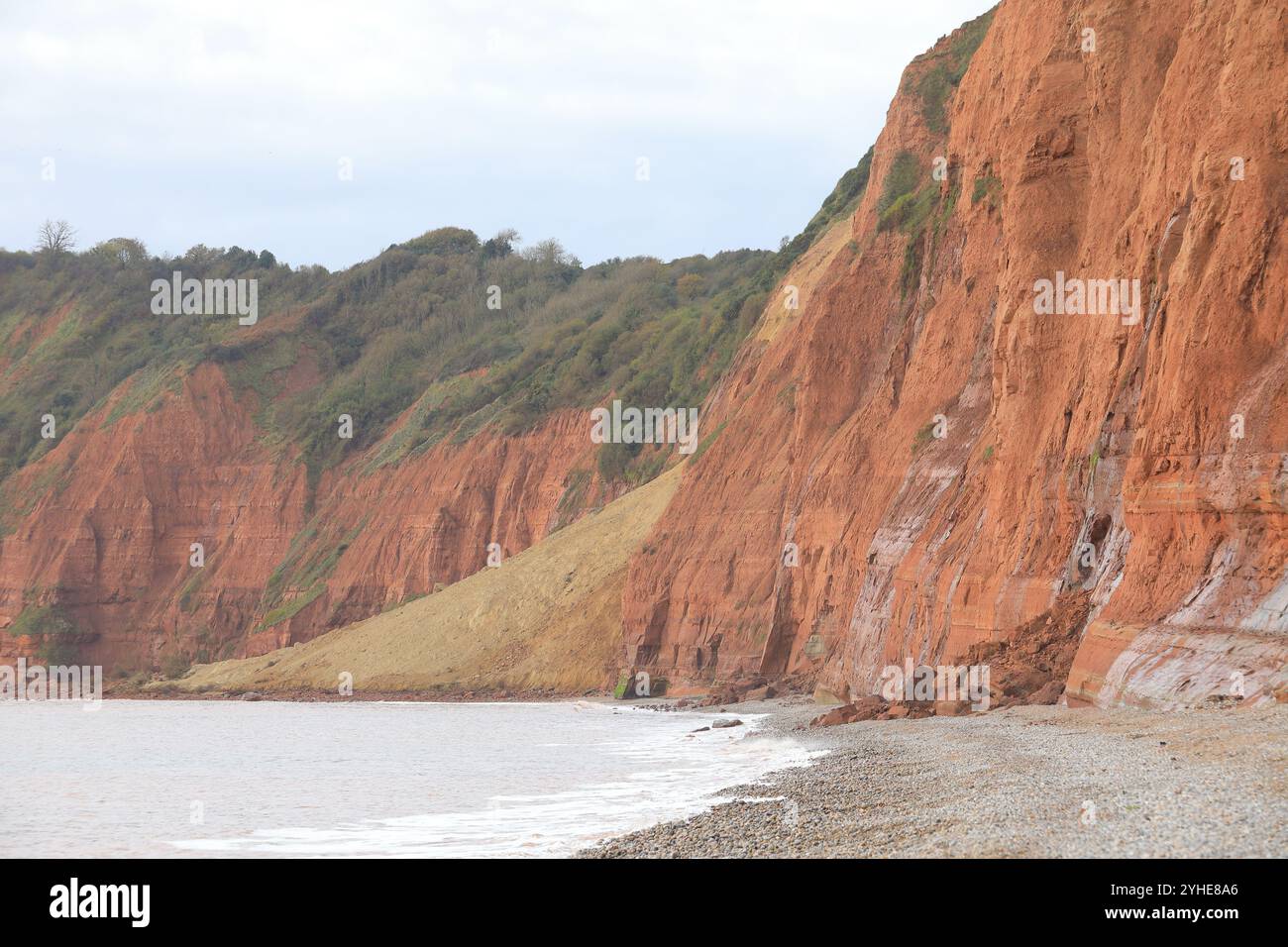 Huge sandstone cliff fall at Jacob's ladder beach October 2024 ...