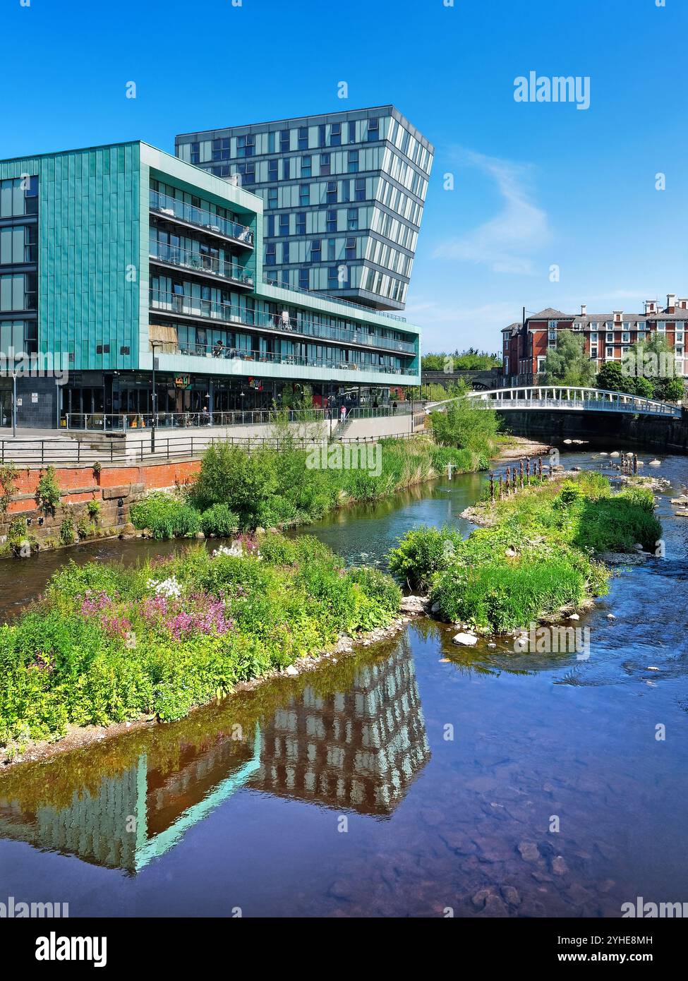 UK, South Yorkshire, Sheffield,City Centre, View from Blonk Street ...
