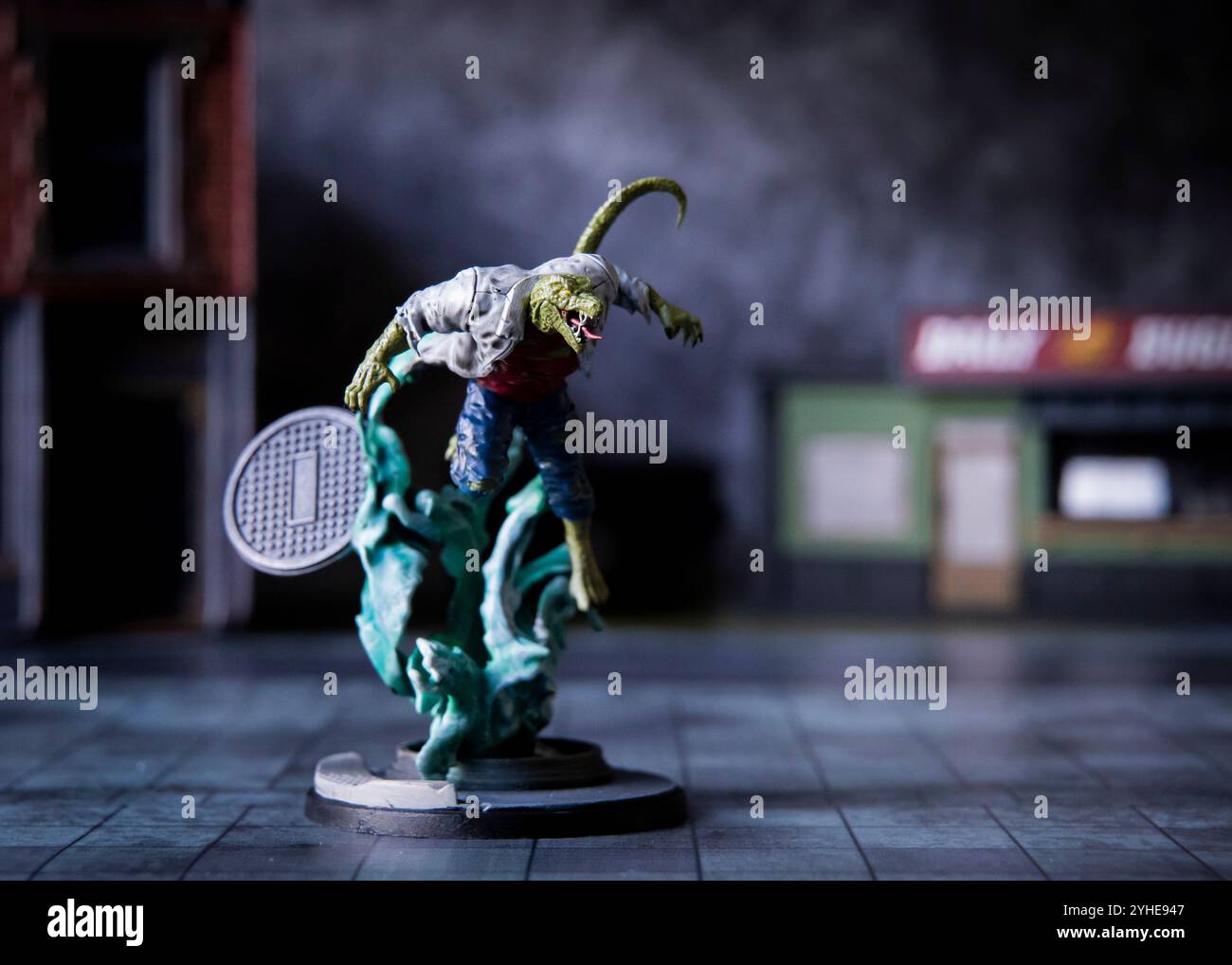 Lizard, Marvel Crisis Protocol figure, still life © Clarissa Debenham ...