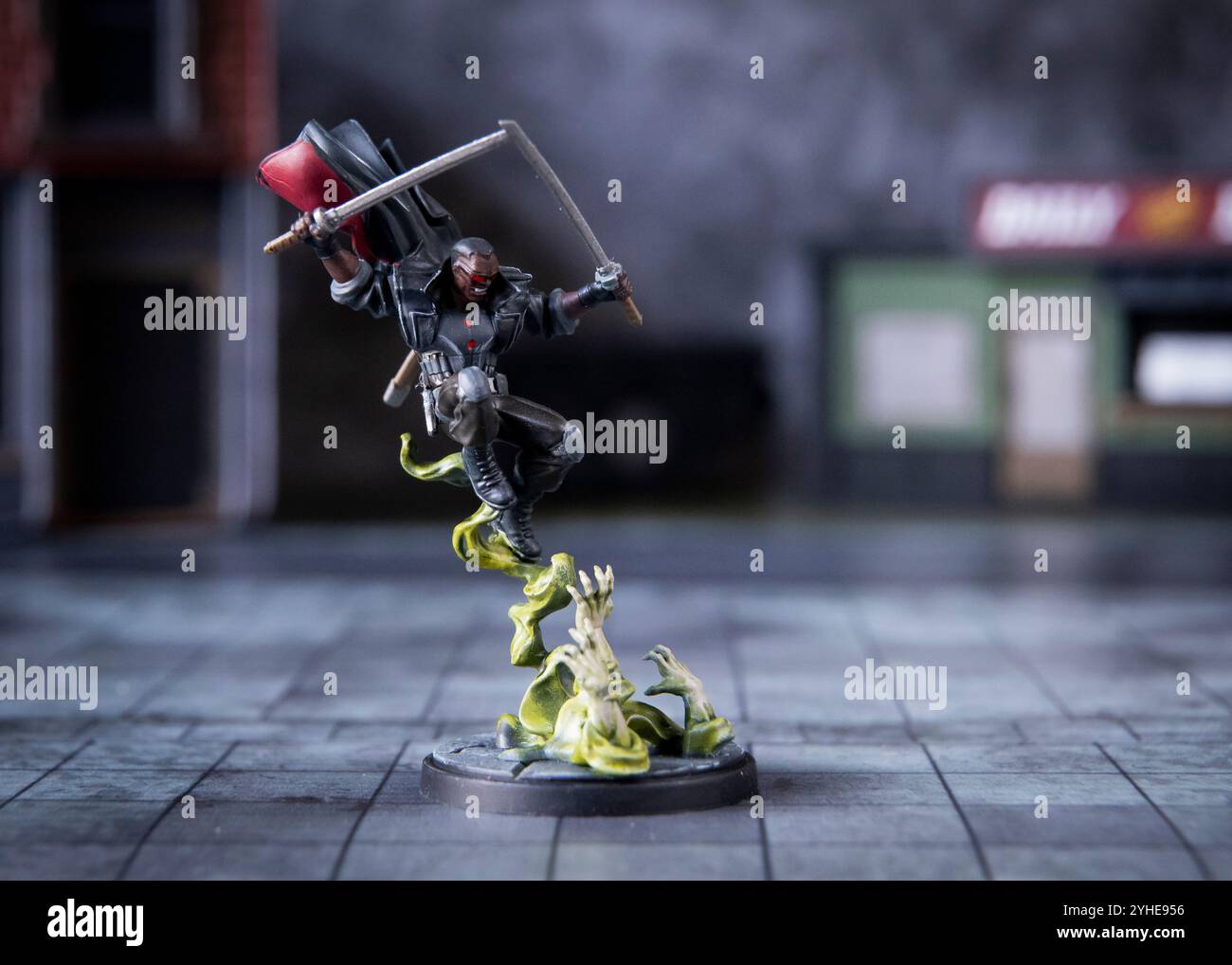 Blade, Marvel Crisis Protocol figure, still life © Clarissa Debenham ...