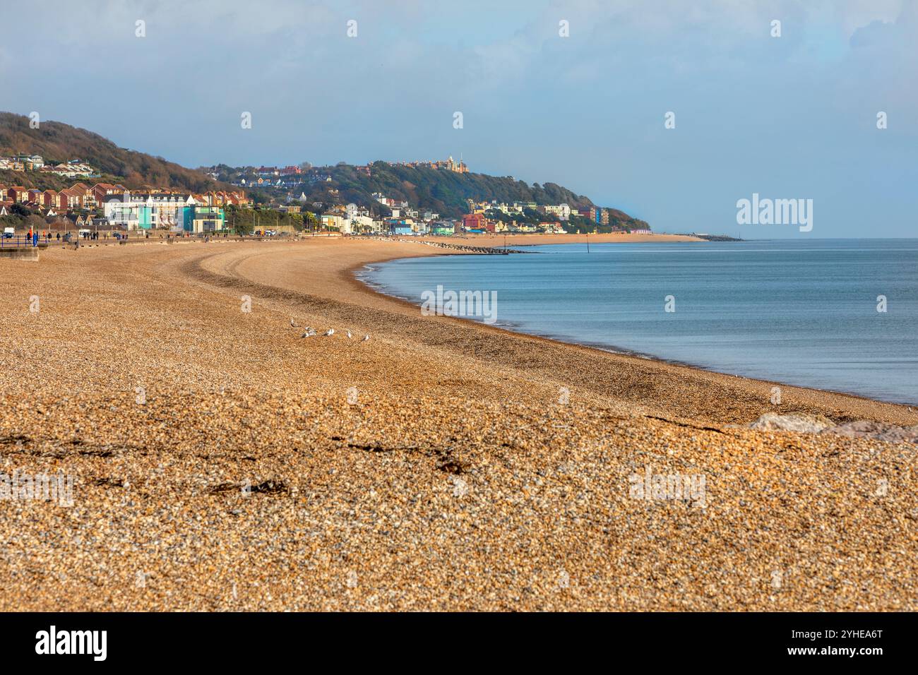 A deserted Hythe beach along Princes Parade Stock Photo - Alamy