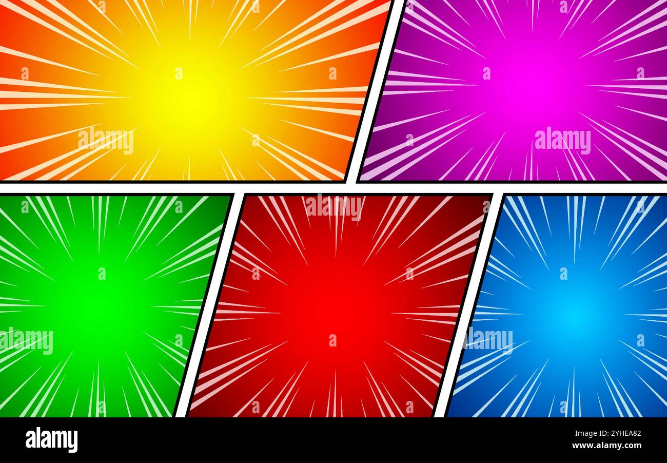 Blank Comic abstract background. vector illustration Stock Vector Image ...