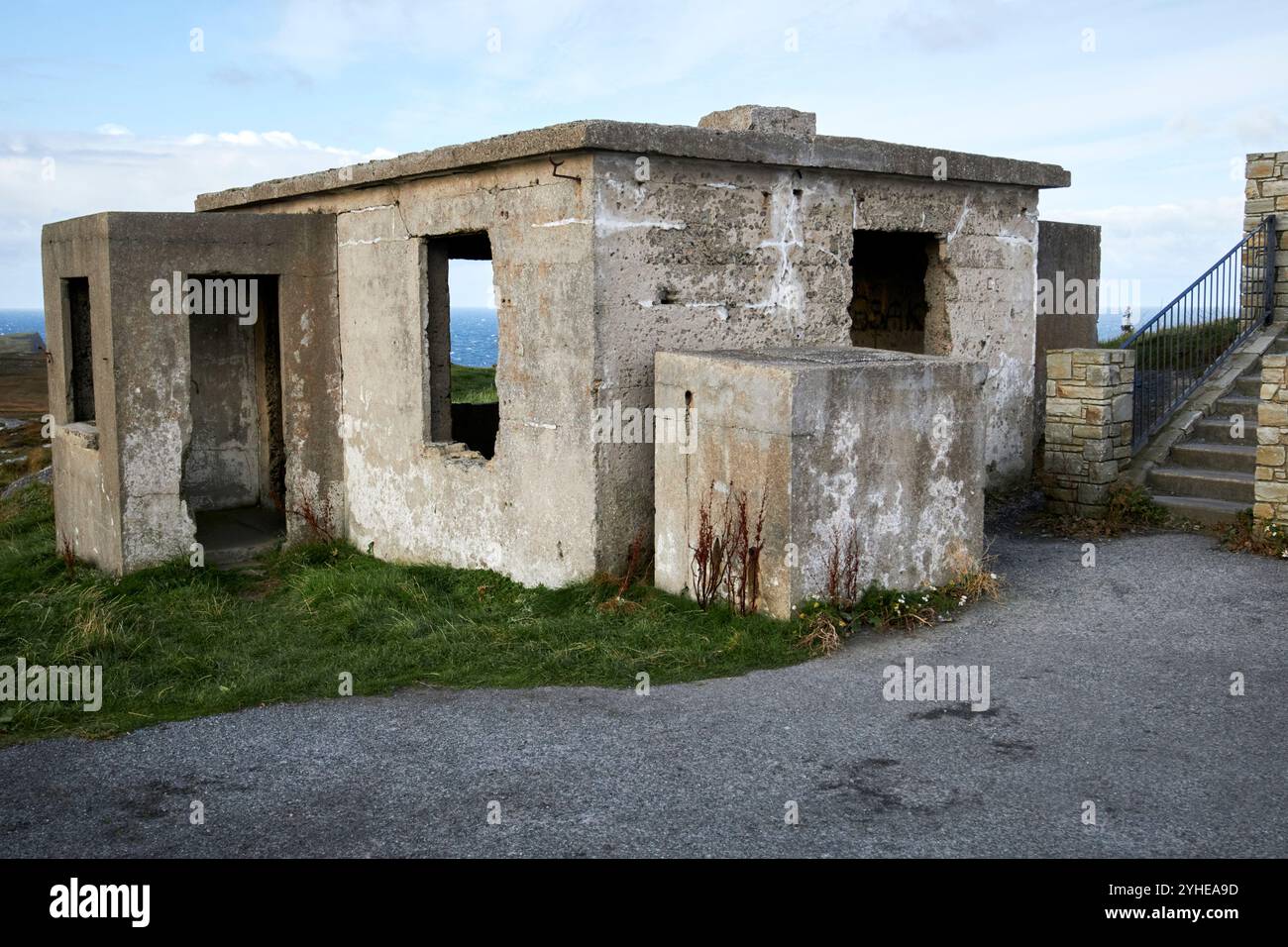 old derelict coastguard lookout station malin head, county donegal ...