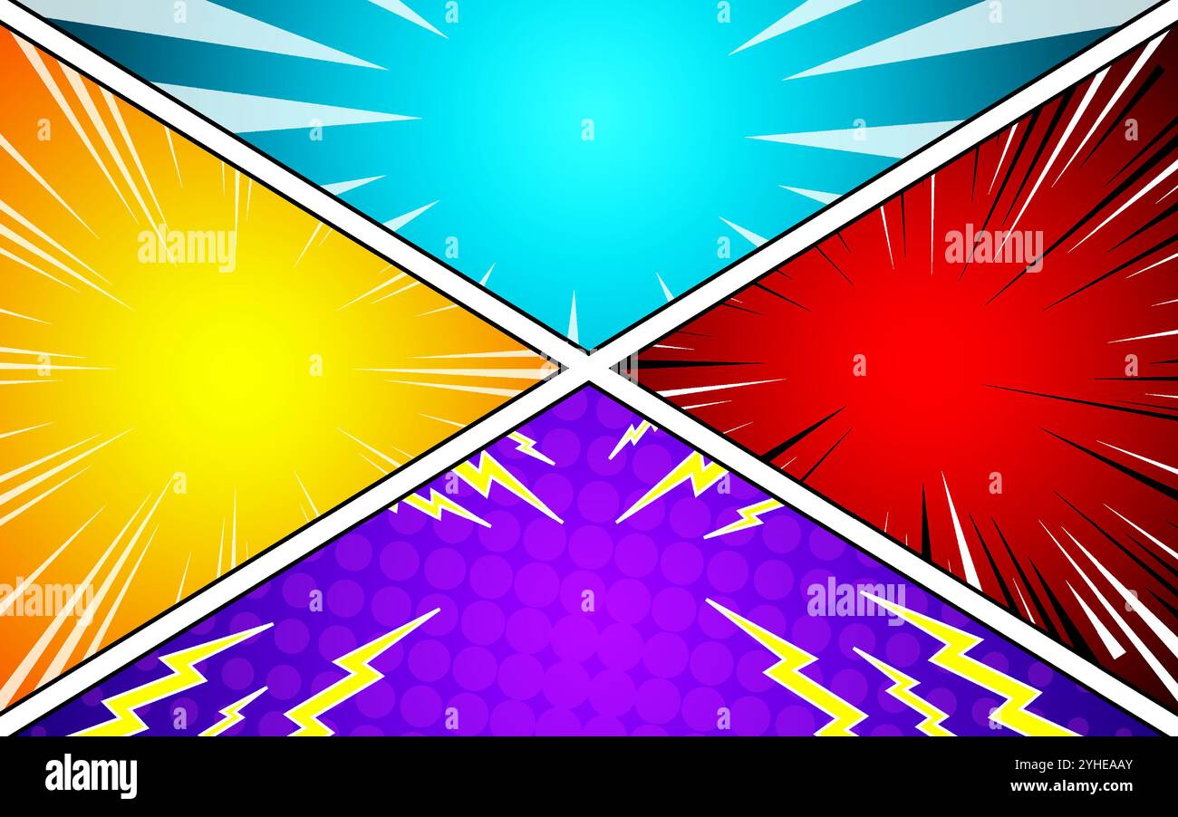 Blank Comic abstract background. vector illustration Stock Vector Image ...