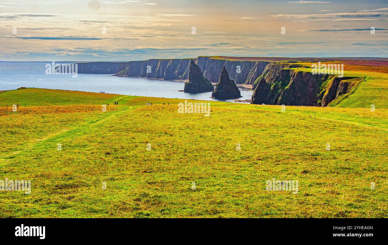 The Duncansby Stacks, imposing sea stacks just off the coast of ...