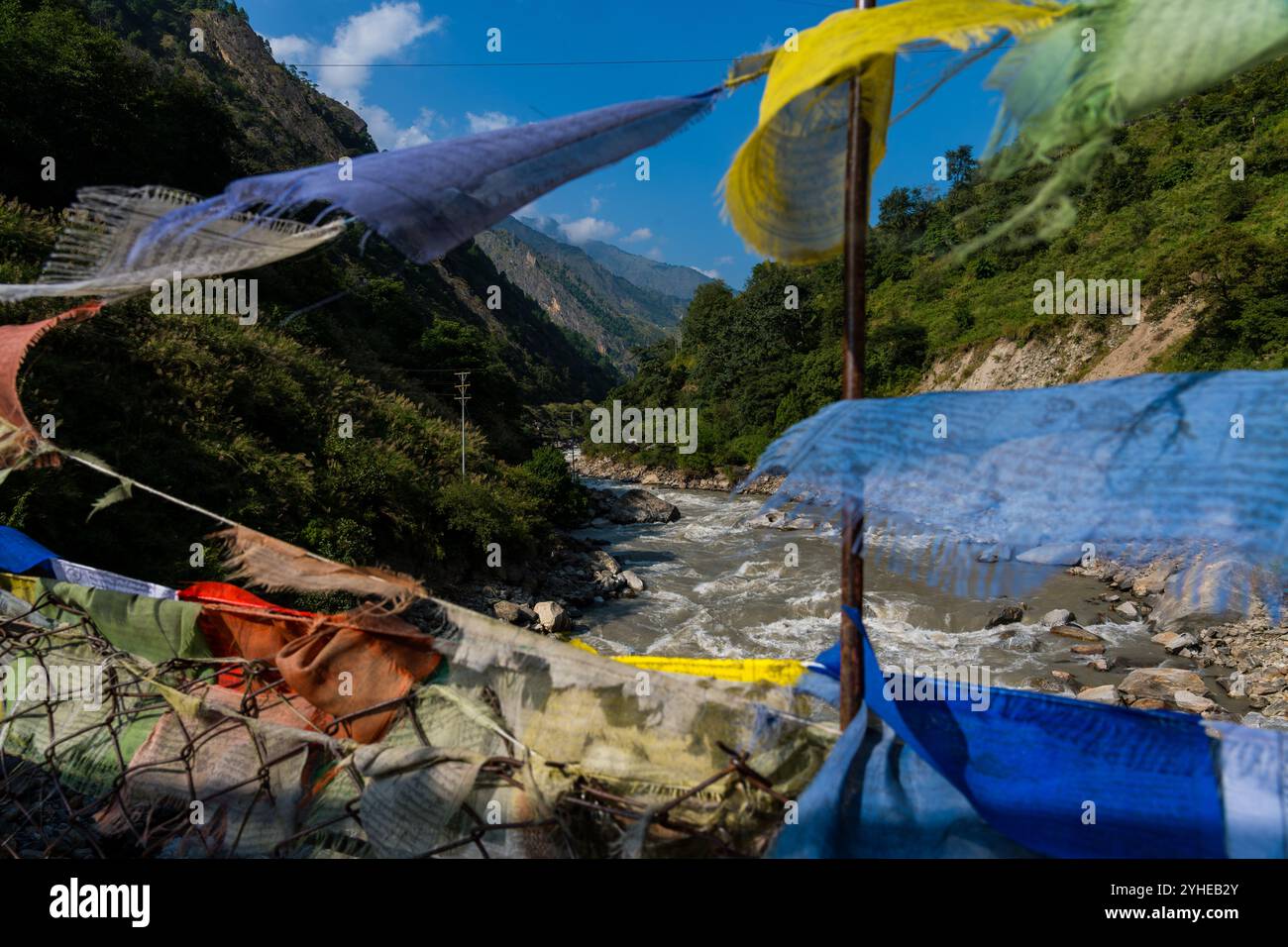 First day of Langtang Valley Trek at Syafrubesi, Rasuwa with Trishuli ...