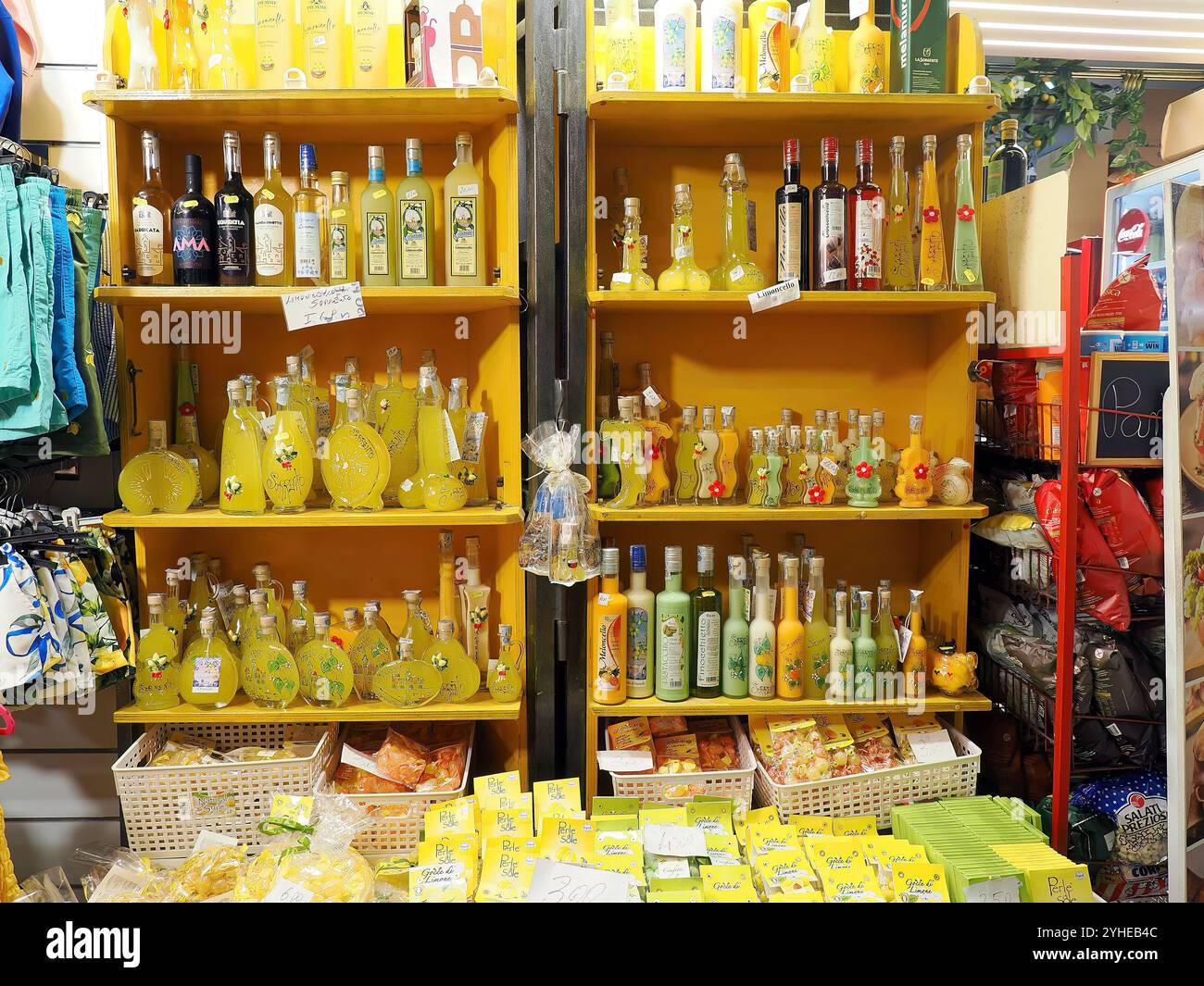 limoncello, souvenir shop, Sorrento, Campania region, Sorrento ...
