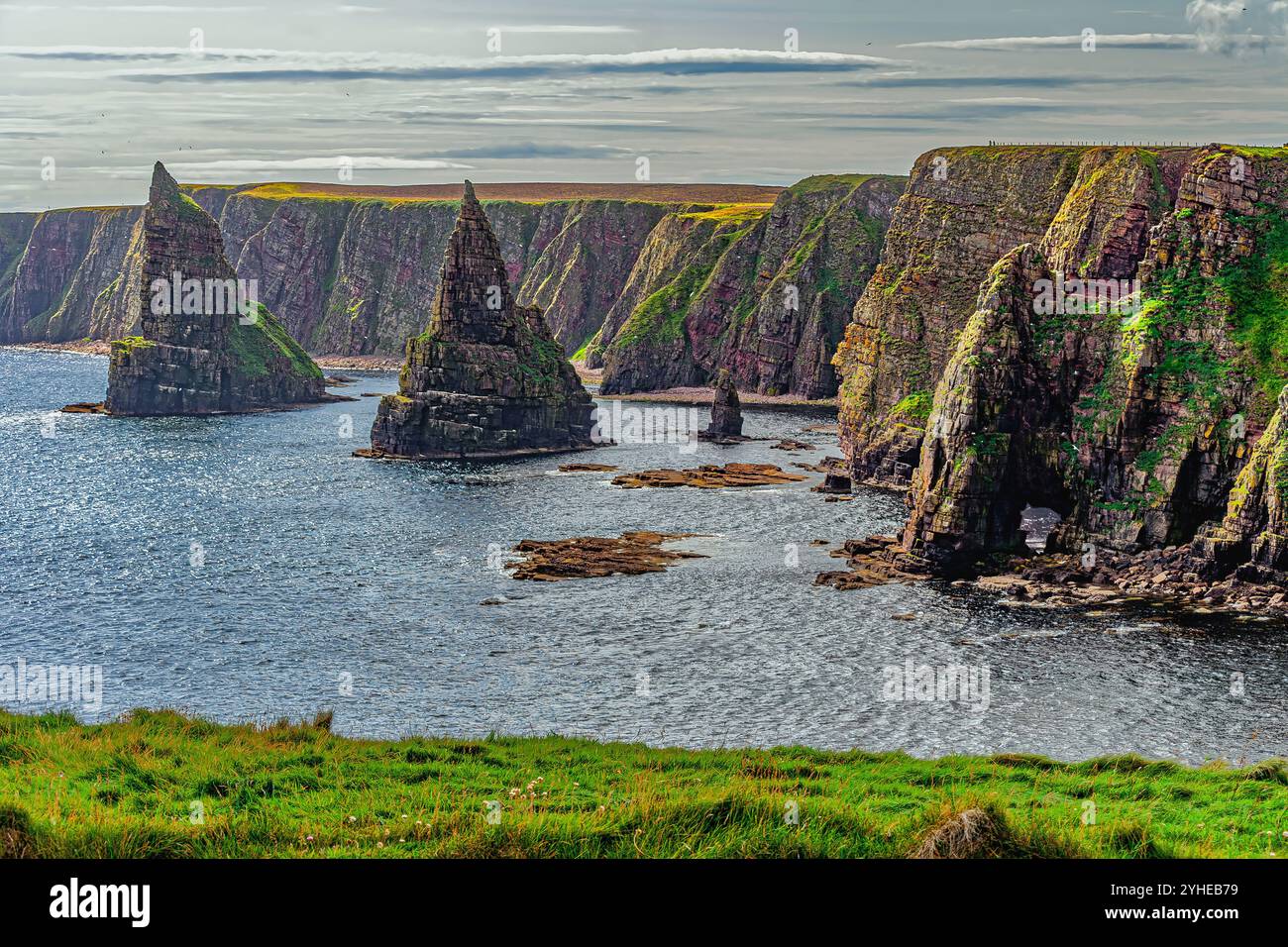 The Duncansby Stacks, imposing sea stacks just off the coast of ...