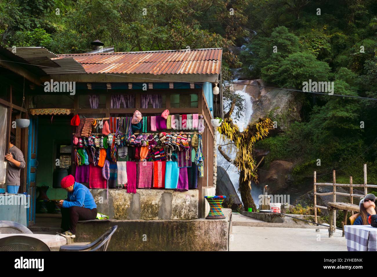 Syafrubesi, Rasuwa, Nepal - October 13 2024 : Syafrubesi to Bamboo ...