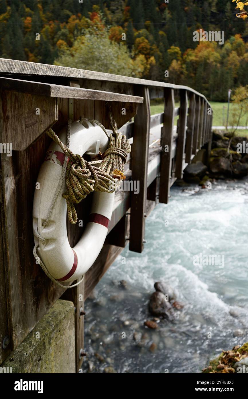 Safety ring on a bridge Stock Photo - Alamy