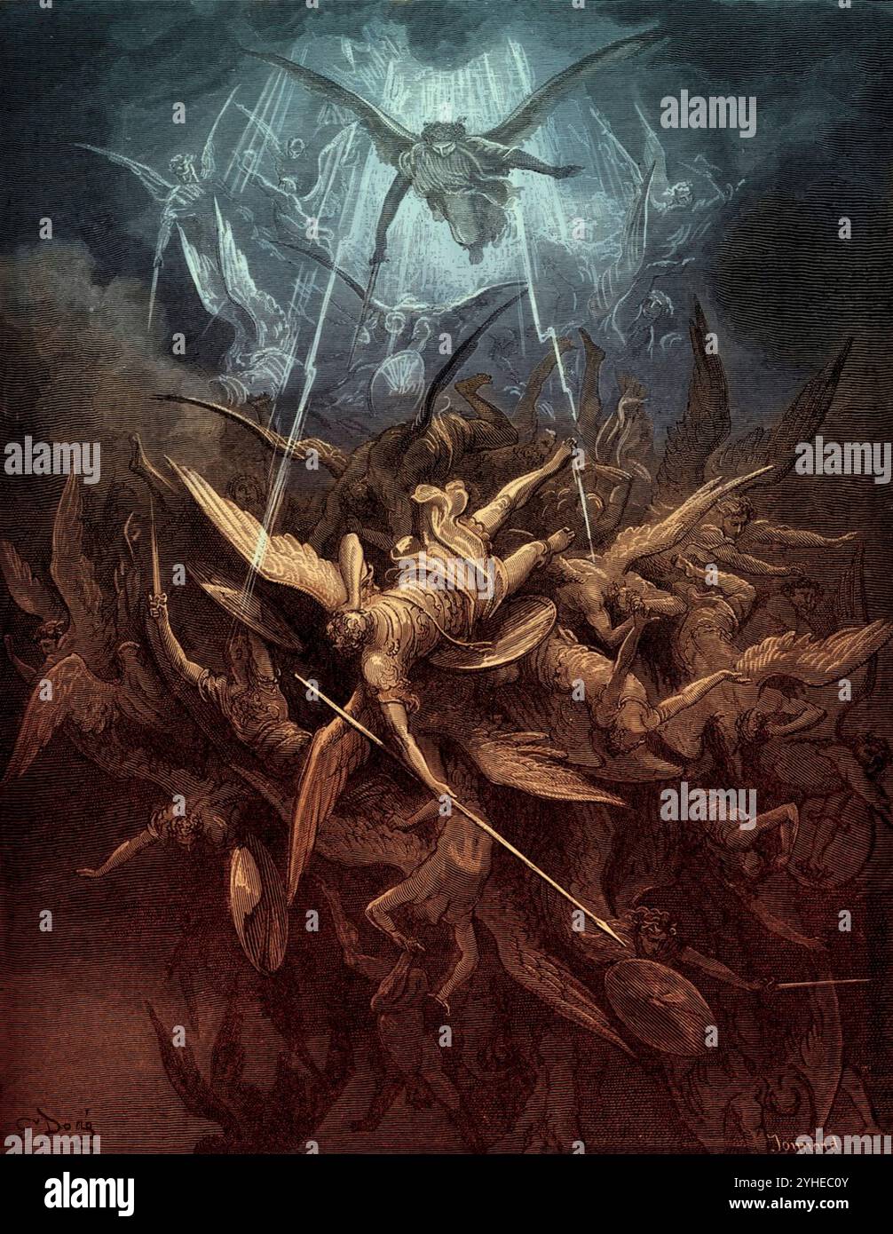 Angels And Demons Fighting In Heaven 2,200+ Heaven Vs Hell Stock