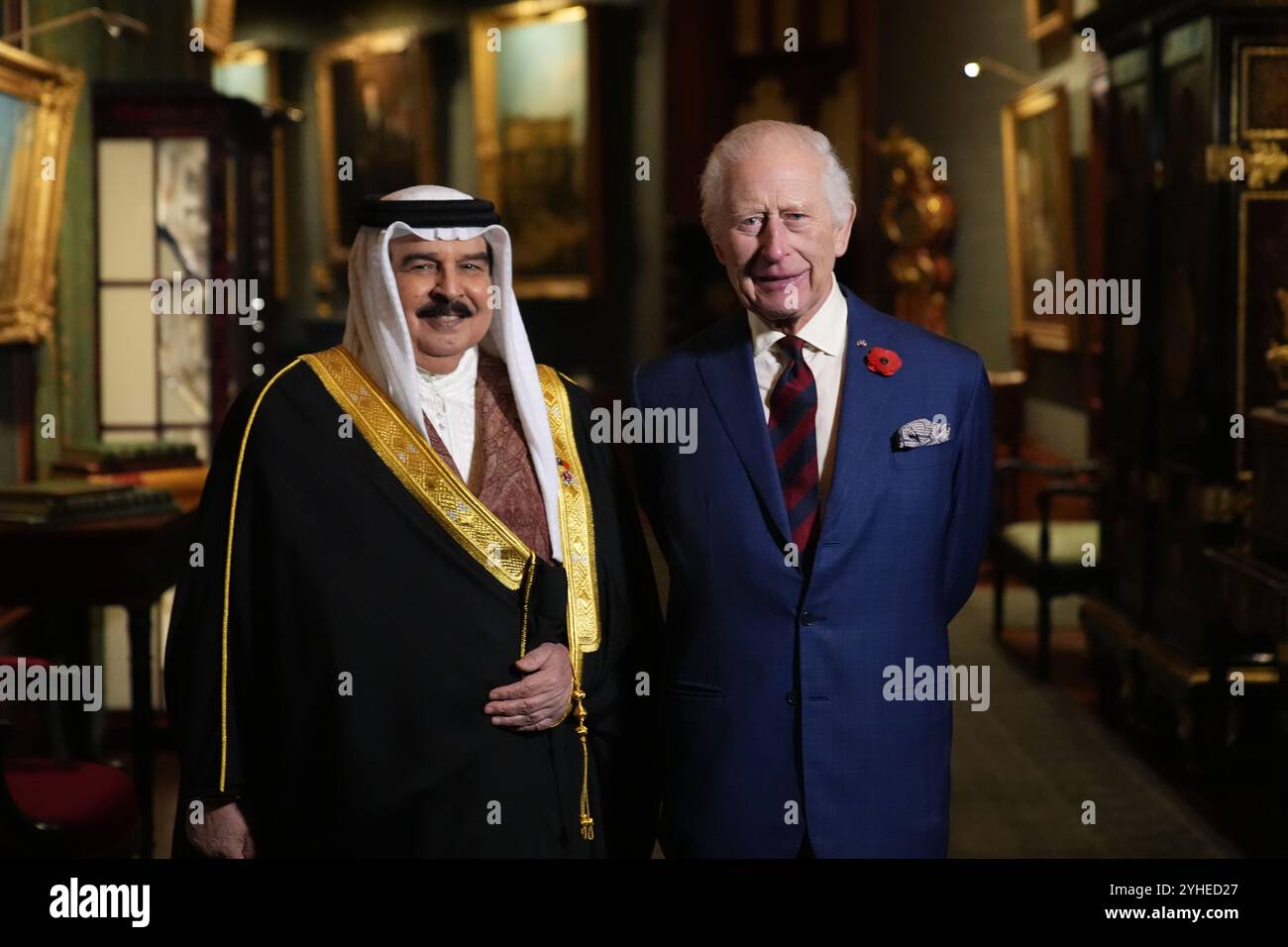 King Charles III with King Hamad Bin Isa Al Khalifa, King of the ...