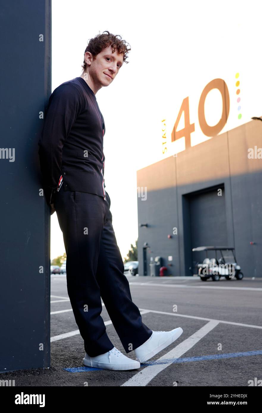 Actor Ethan Slater poses for a portrait on Friday, Nov. 8, 2024, at ...