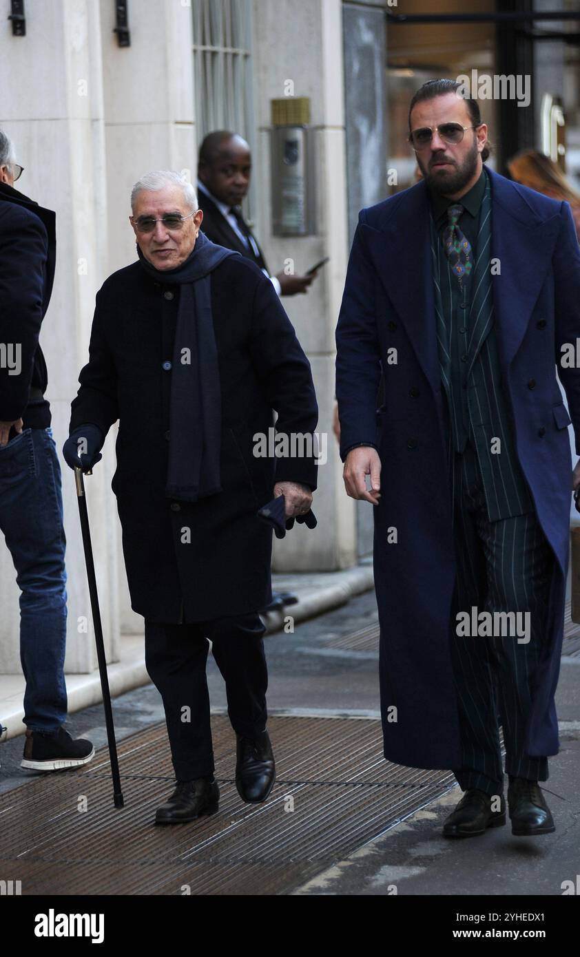 Milan, 11-11-2024 Marcello Dell' Utri walks through the streets of the ...