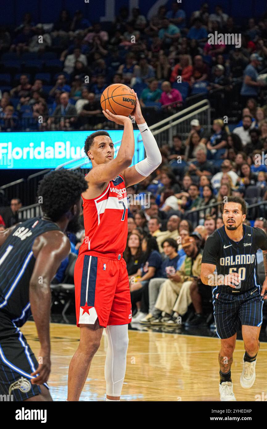Orlando, Florida, USA, November 10, 2024, Washington Wizards player ...