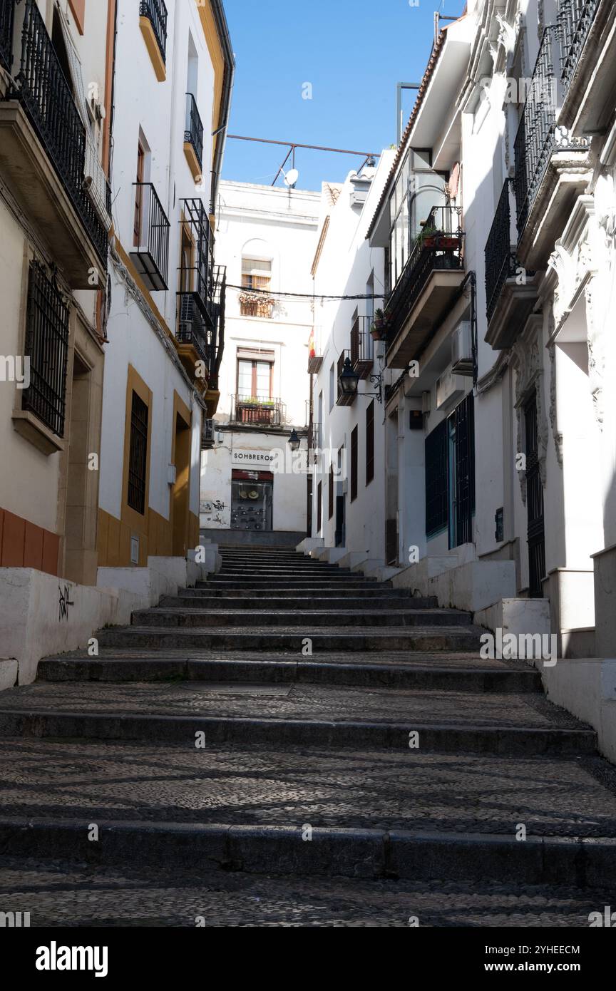 A narrow walkway flanked by traditional buildings with balconies ...