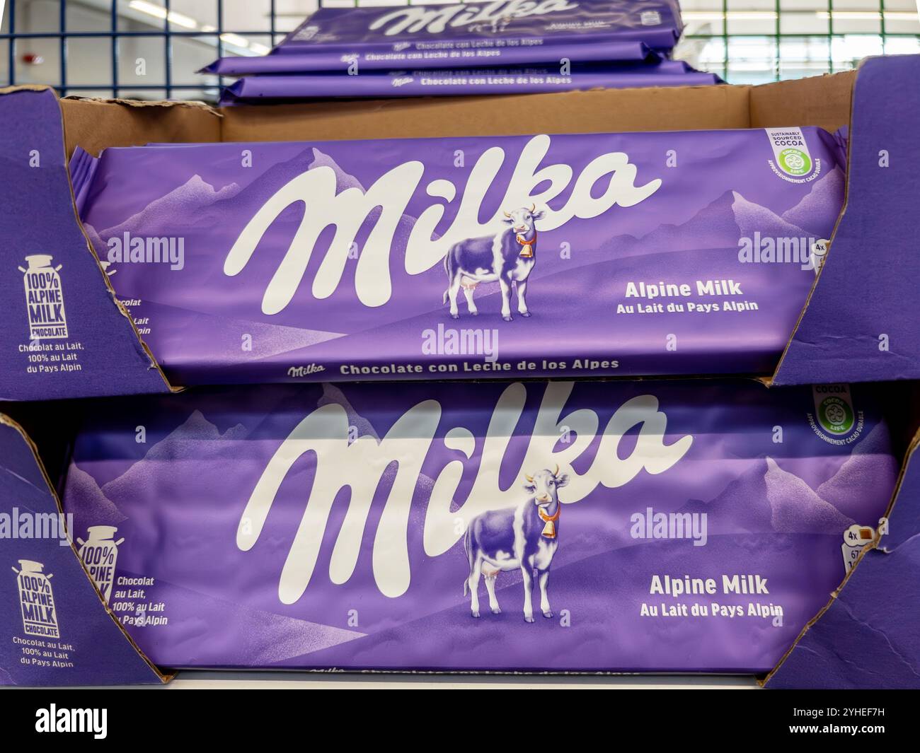Chocolate on shelf in supermarket hi-res stock photography and images ...