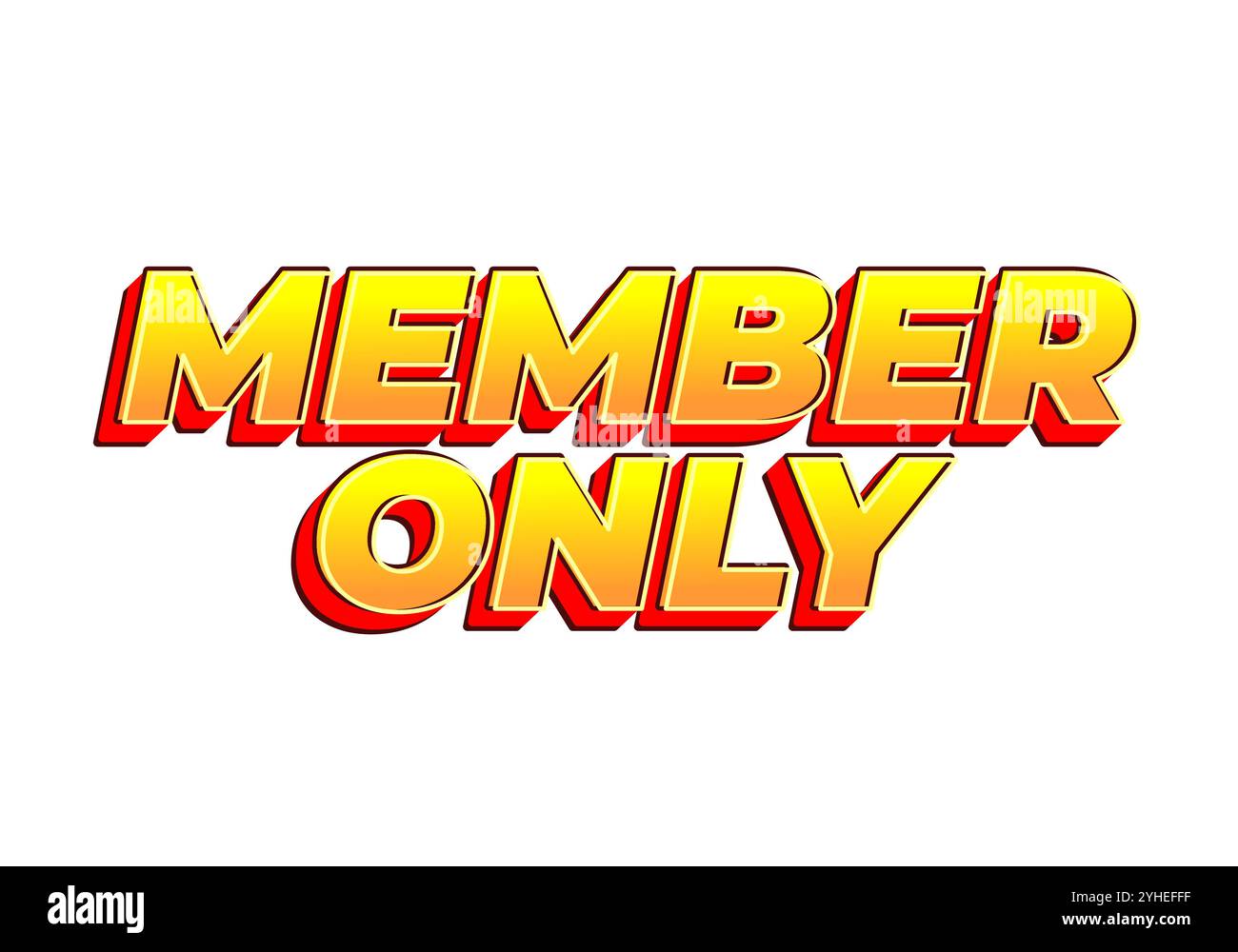 Member only. Text effect design for social media or marketing ads Stock ...
