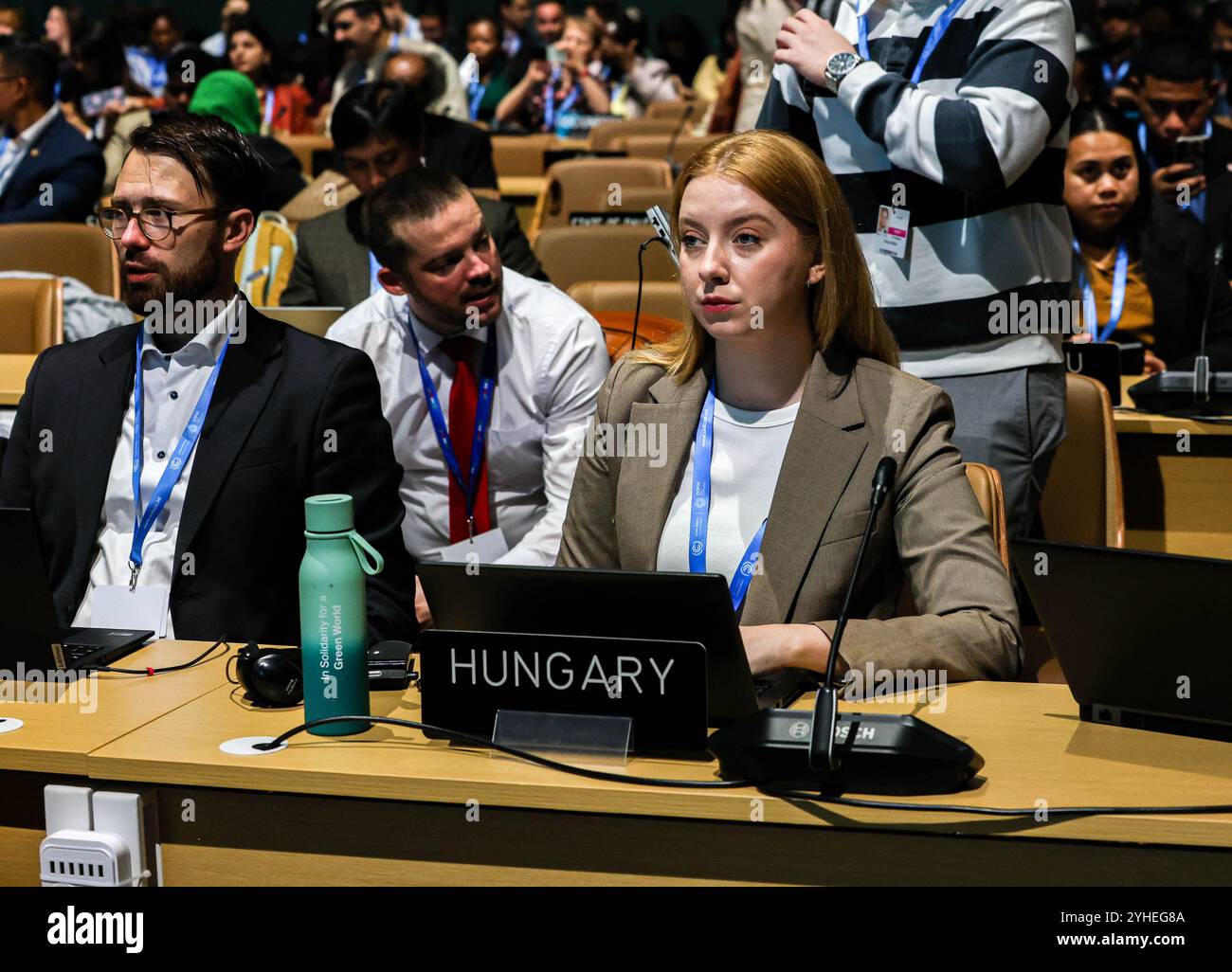 Baku, Azerbaijan, Azerbaijan. 11th Nov, 2024. A delegate from Hungary ...