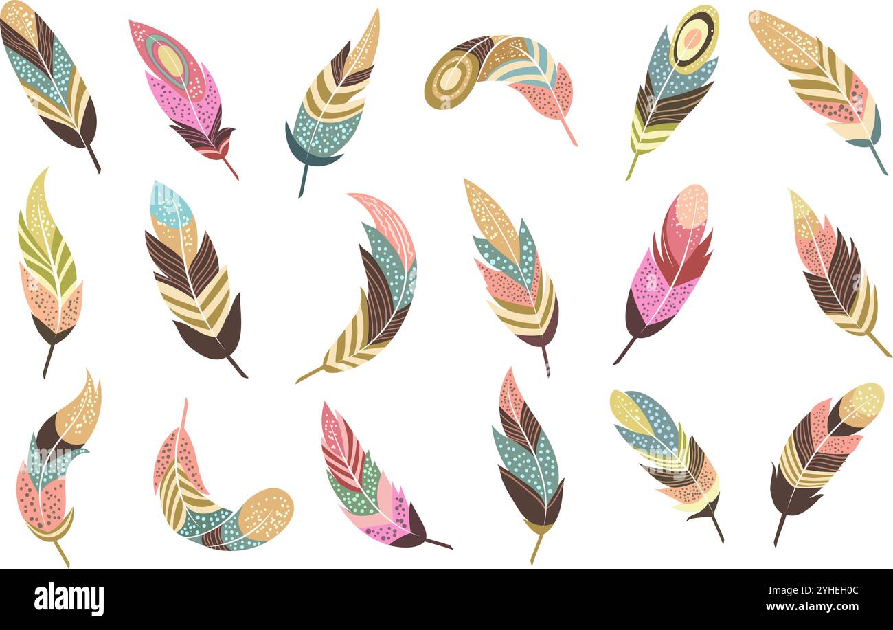 Doodle feather hi-res stock photography and images - Alamy