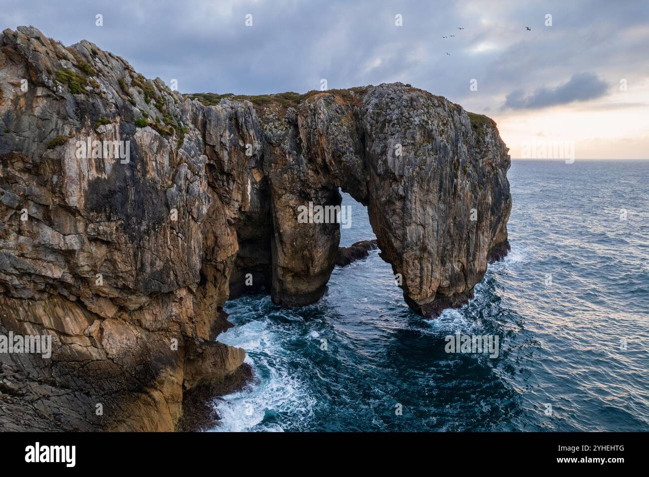 Aerial drone landscape dawn arch hi-res stock photography and images ...