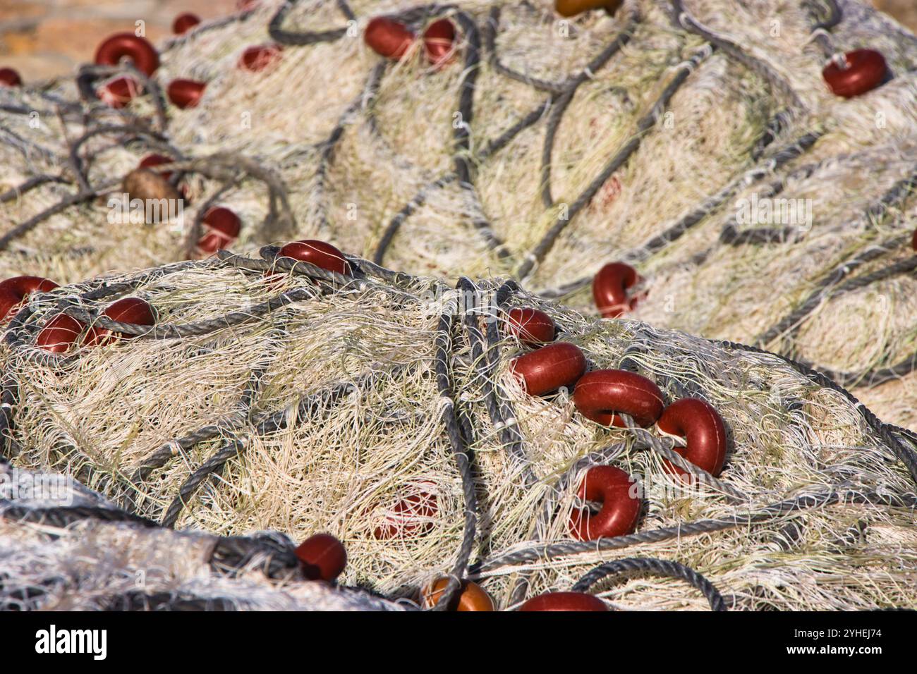 fishing net, empty, ready to use Stock Photo - Alamy