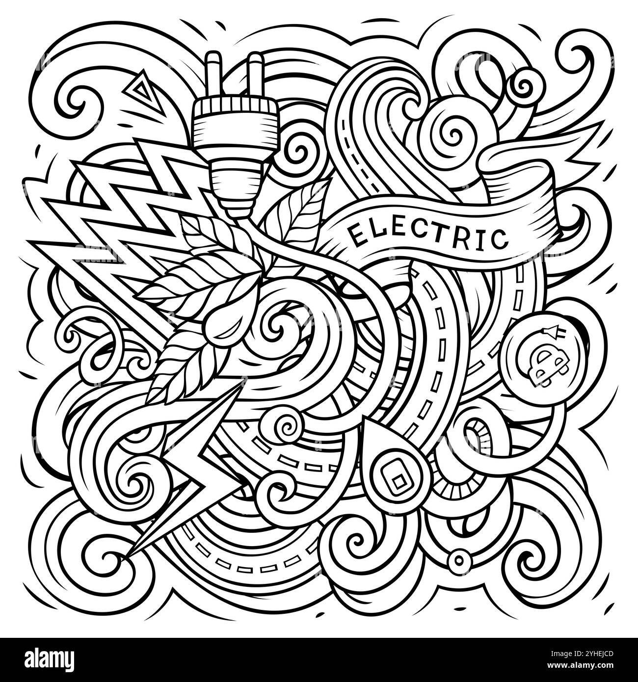 Electric cars charging electricity Cut Out Stock Images & Pictures - Alamy